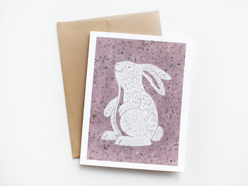 Bunny Note Card Set - Woodland Animals - Handmade Cards – The ...