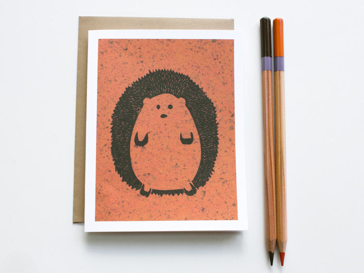 Hedgehog Note Card Set - Woodland Animals - Handmade Cards – The ...
