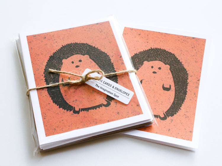 Hedgehog Note Card Set - Woodland Animals - Handmade Cards – The ...