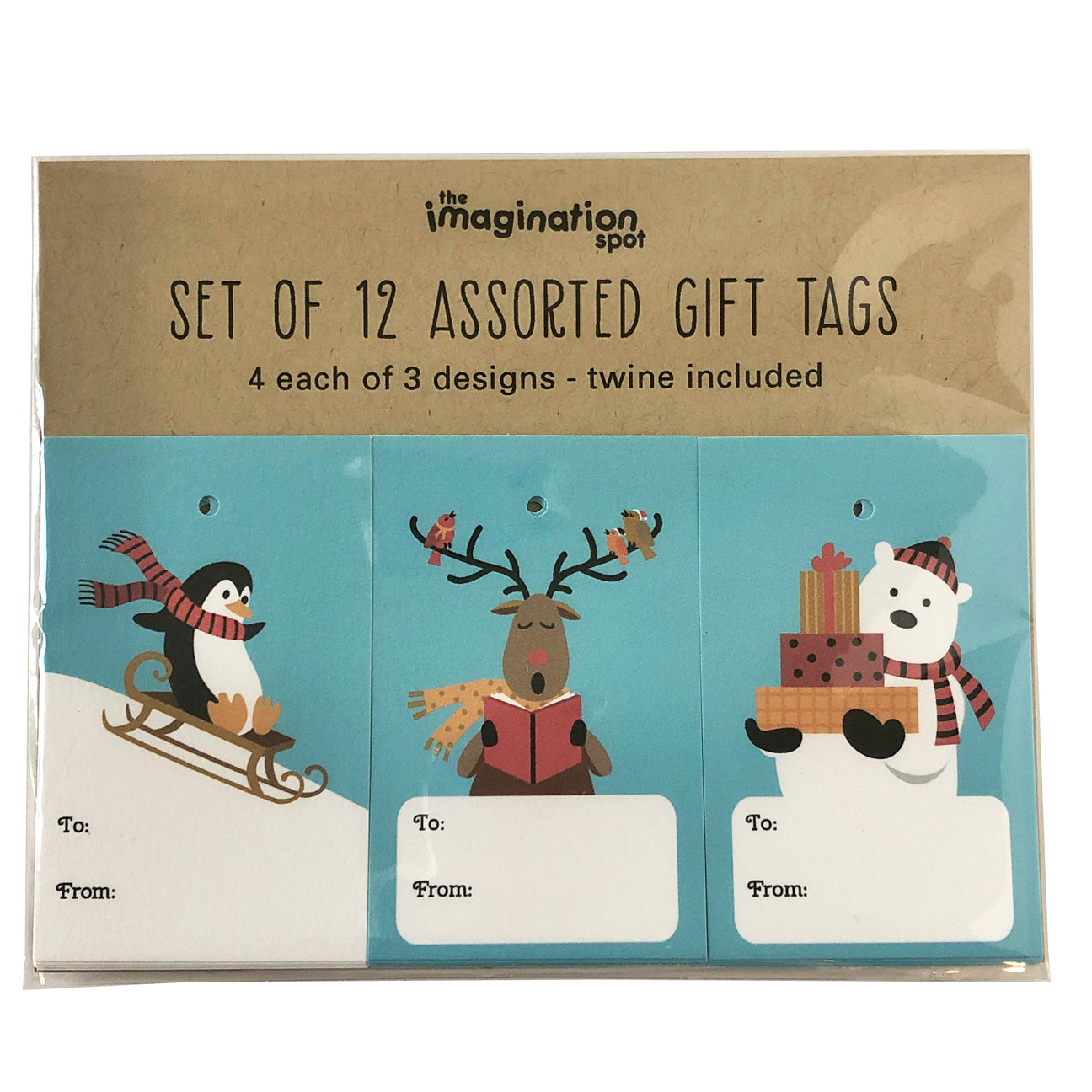 Assorted Holiday Gift Tags Set - Christmas Gift Tags - Various Designs ...